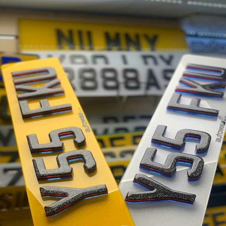 Buy 4D NPC Shadow Number Plate | Number Plate Clinic
