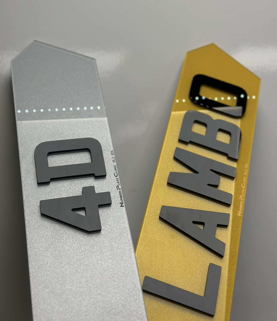 3D GEL 4D LASER CUT ACRYLIC NUMBER PLATES IN COVENTRY