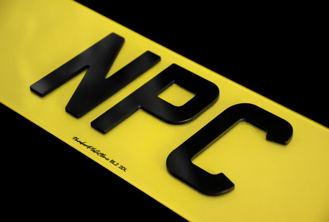 Buy 4D Laser Cut 3mm Number Plate | Number Plate Clinic