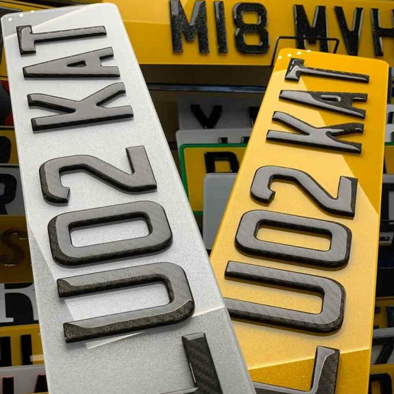 Floating Carbon 4D | Number Plate Clinic