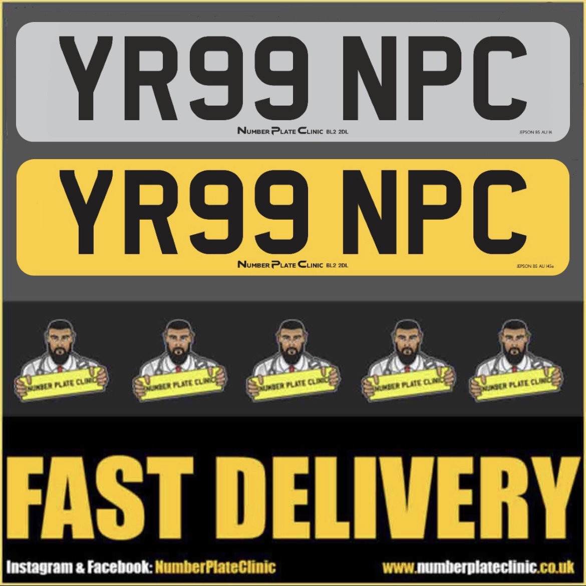 Buy 2D Printed Plates | Number Plate Clinic