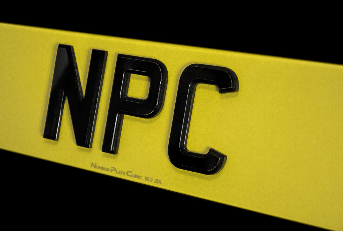 NPC Shadow Number Plate - Number Plate Clinic