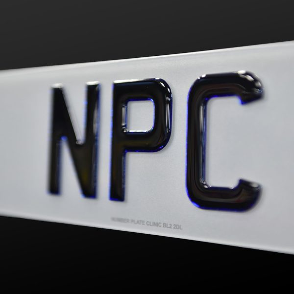 Neon Red 3D Gel Number Plate | Number Plate Clinic