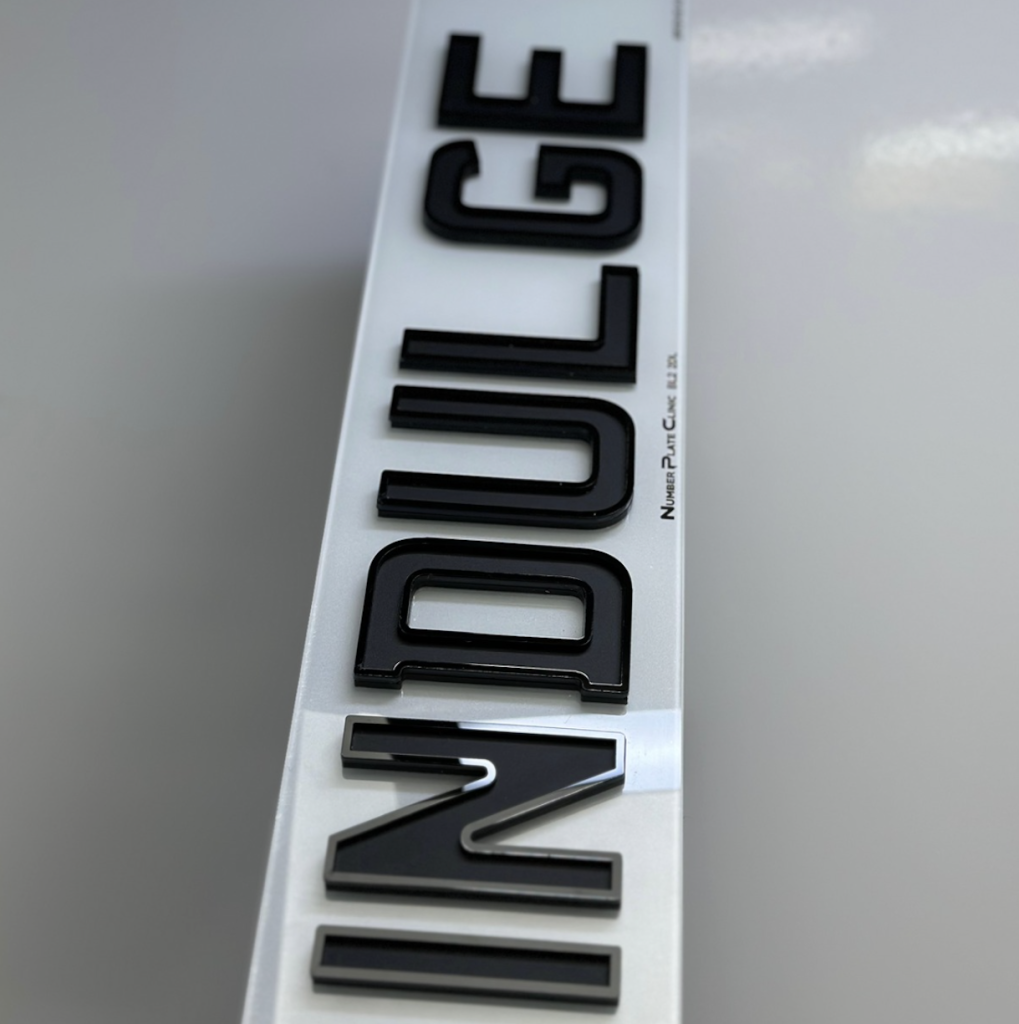 Buy 4D Indulge Reverse Number Plate | Number Plate Clinic