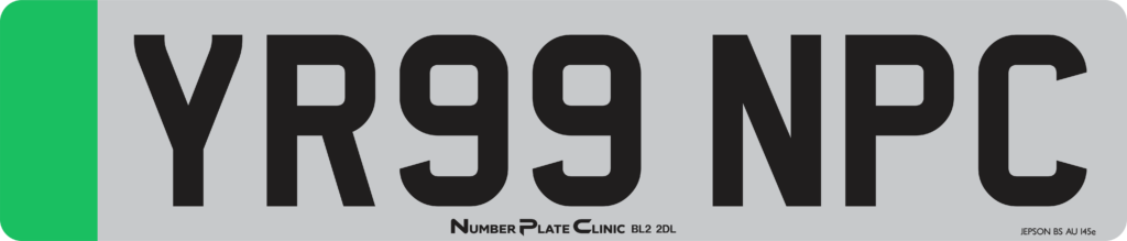 Buy 2D EV Number Plate | Number Plate Clinic