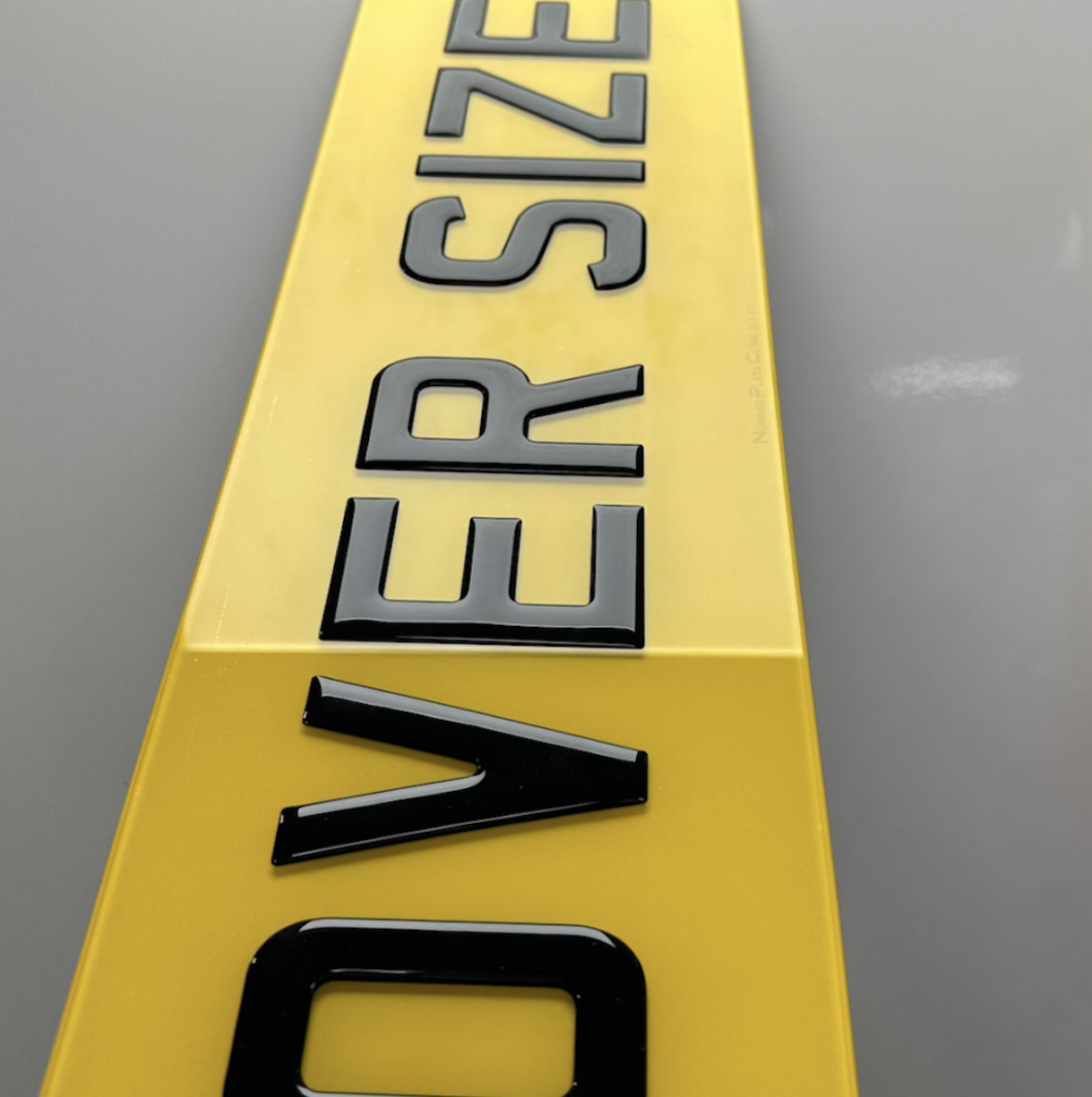 Oversize Rear Number Plate Number Plate Clinic Oversize Rear Number Plate Number Plate Clinic