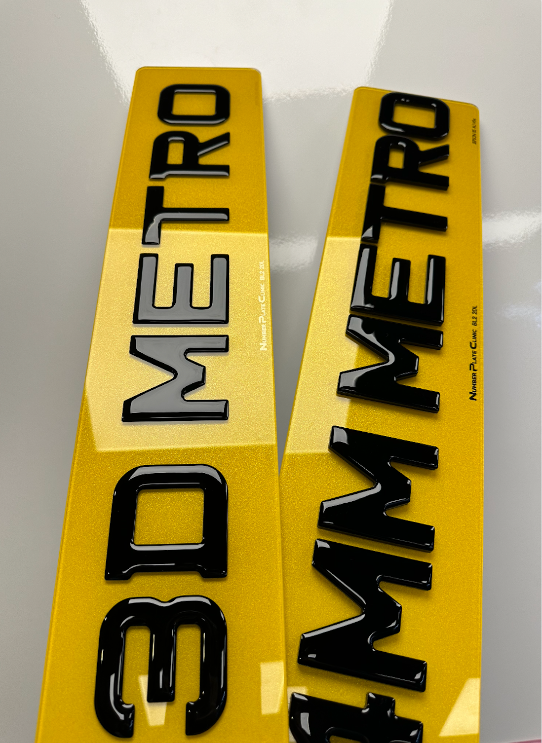 Metro Font Number Plates - Number Plate Clinic