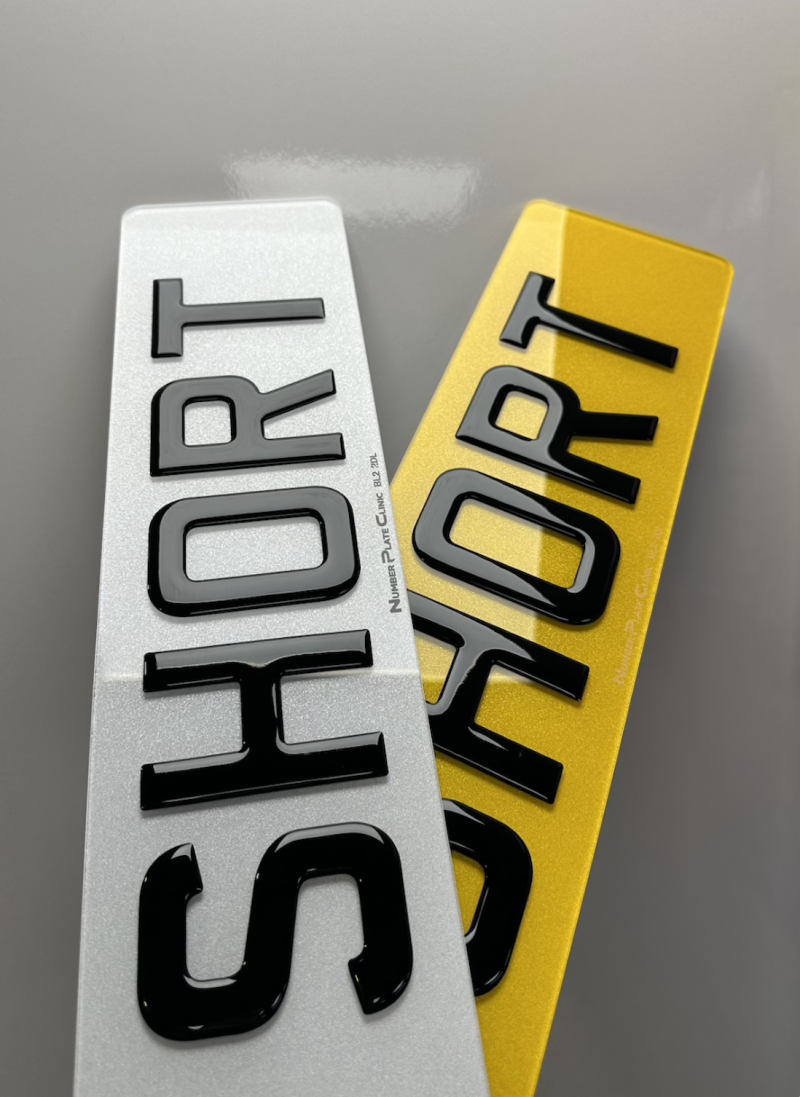 Stick on Number Plate - Number Plate Clinic