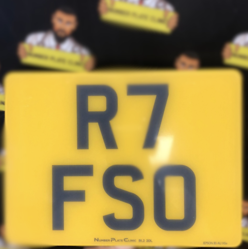 Buy Square Number Plates | Number Plate Maker