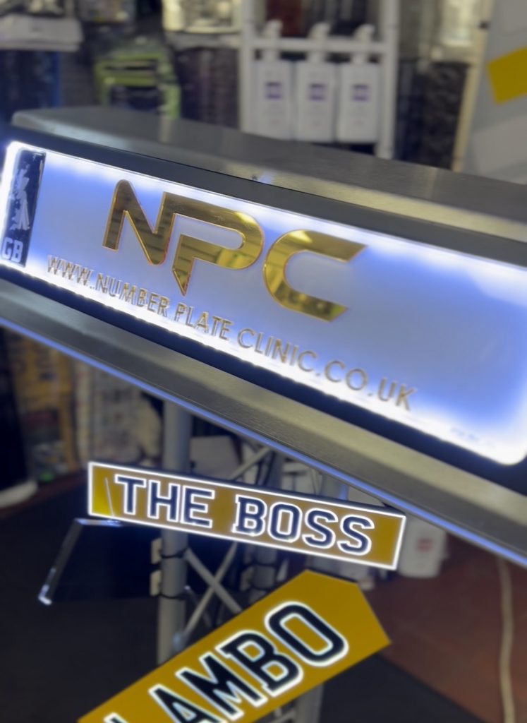 LED Light up Number Plates | Number Plate Clinic