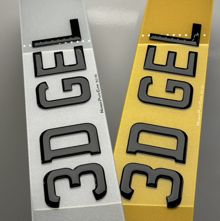 3D Registration Plates | 3D Number Plates & 3D Gel Plates